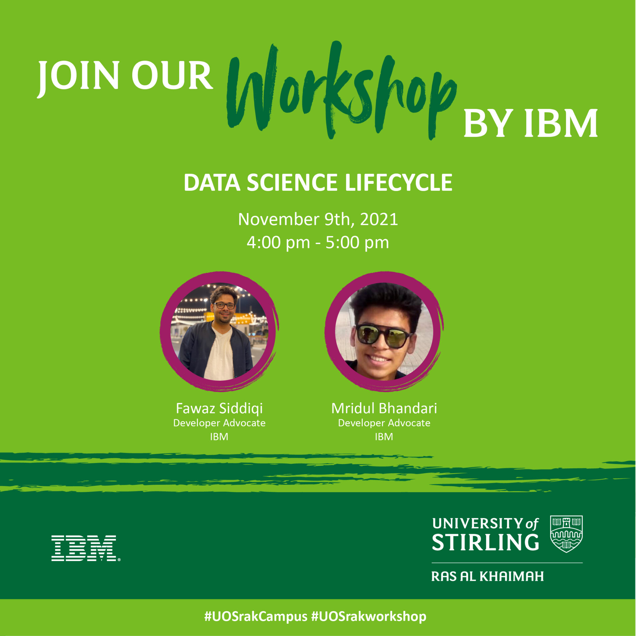 Data Science Lifecycle Workshop by IBM – UNIVERSITY OF STIRLING UAE