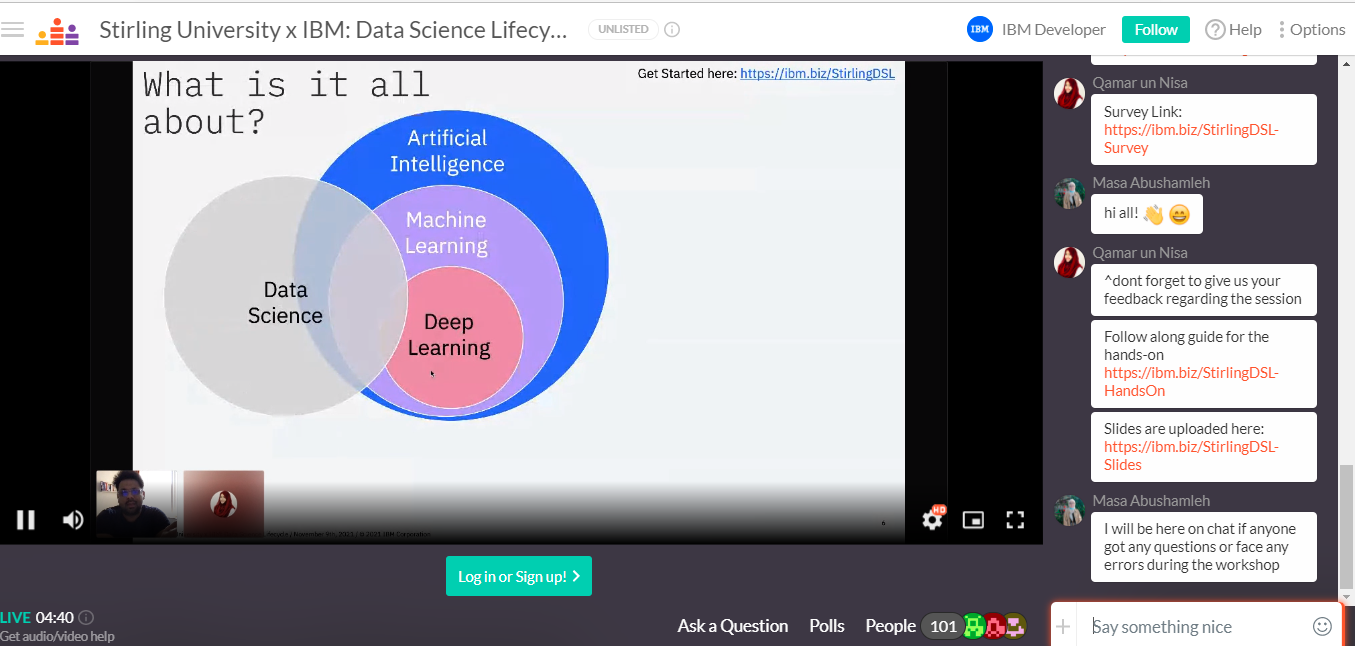 Data Science Lifecycle Workshop by IBM – UNIVERSITY OF STIRLING UAE