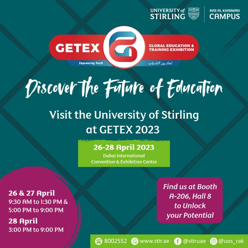 Participation of University of Stirling RAK Campus in GETEX 2023 ...