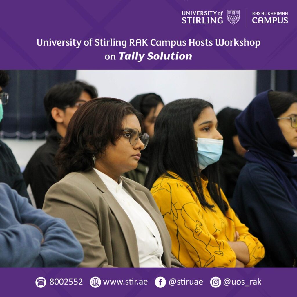 Tally Solutions Workshop at University of Stirling, RAK Campus ...